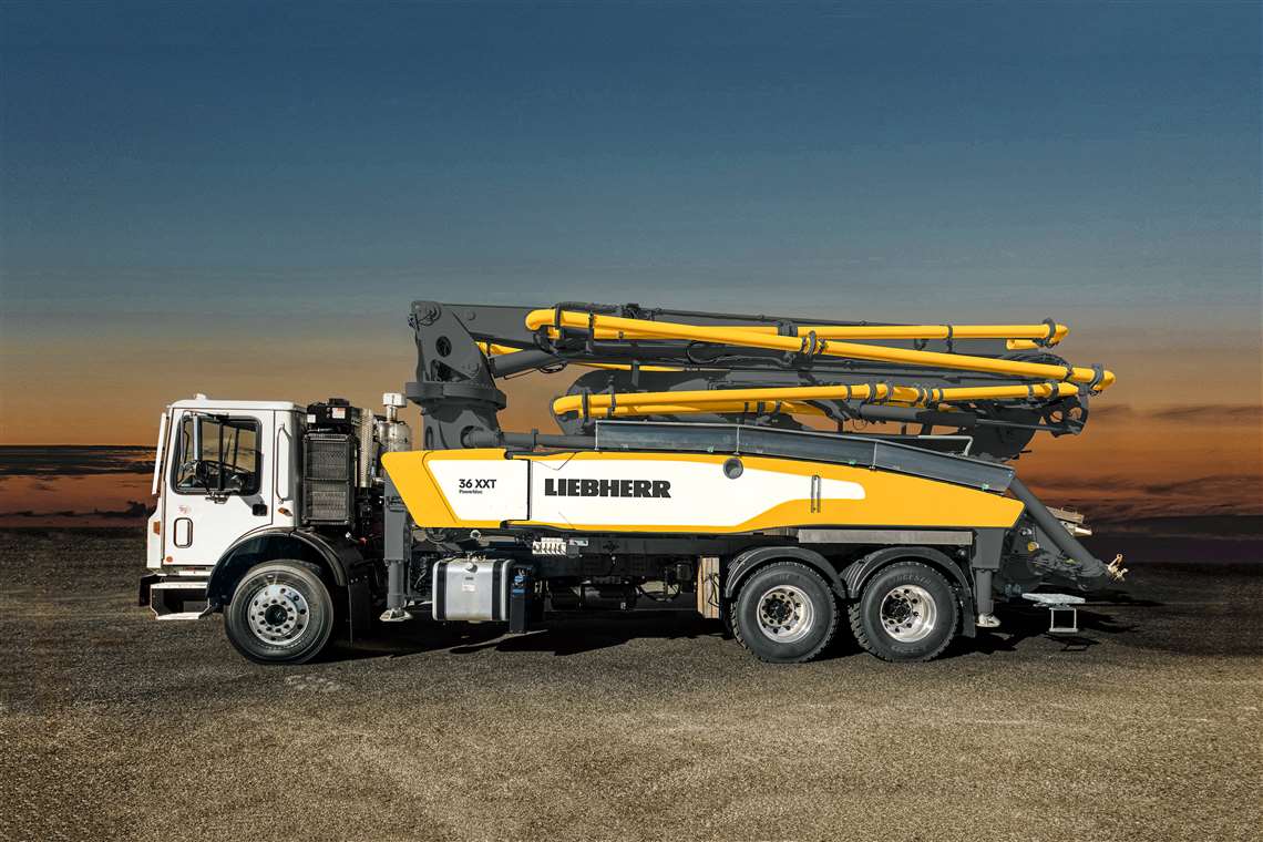 Liebherr launch truck mounted concrete pump - KHL Group