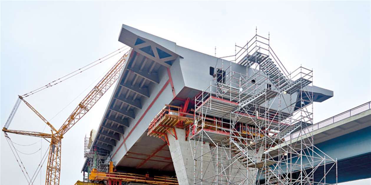 Schierstein Bridge uses Layher access - KHL Group