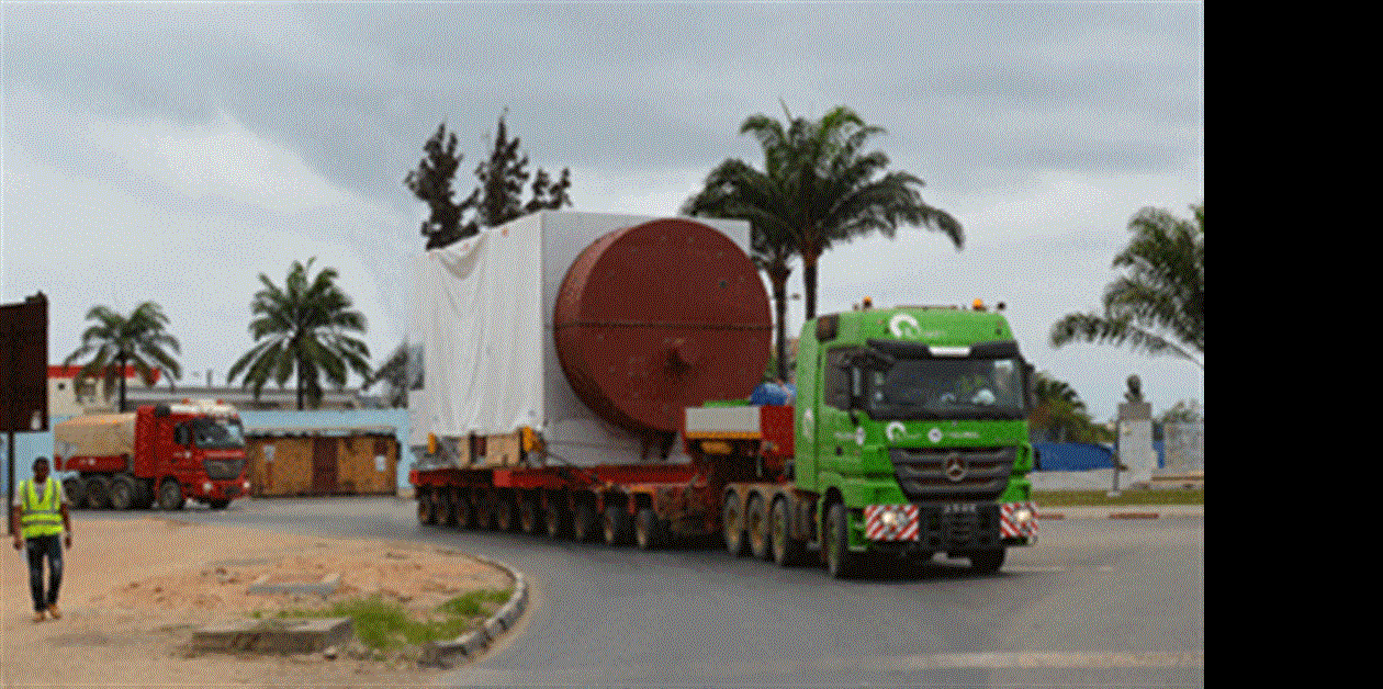 Turbine transport through Angola - KHL Group
