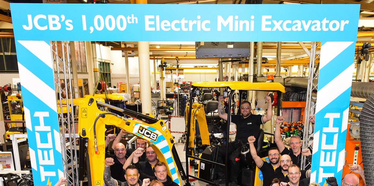 JCB celebrates electric mini milestone - KHL Group
