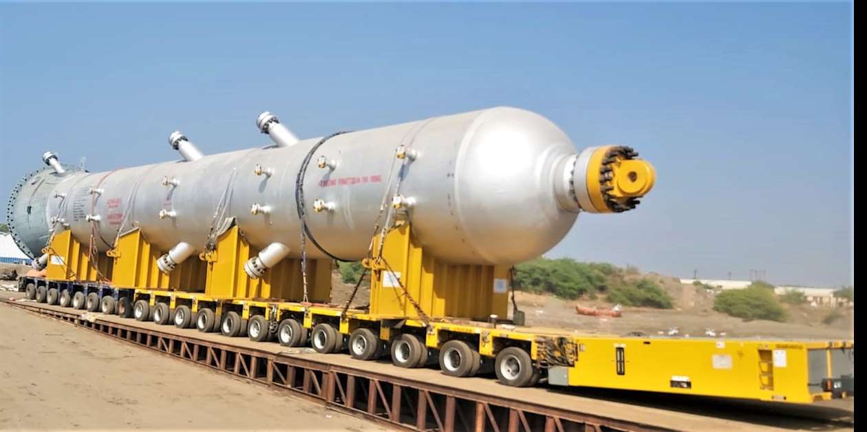 Sea, river and land transport for giant reactors - KHL Group