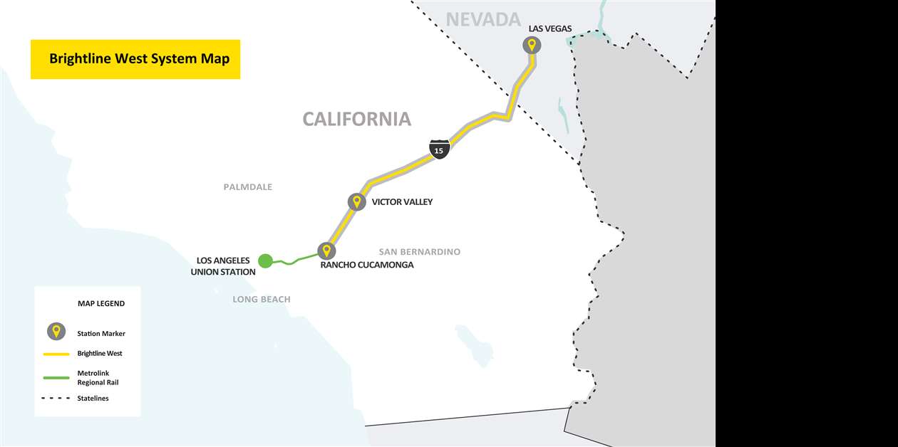 Construction begins on $12bn Brightline West high-speed rail project ...
