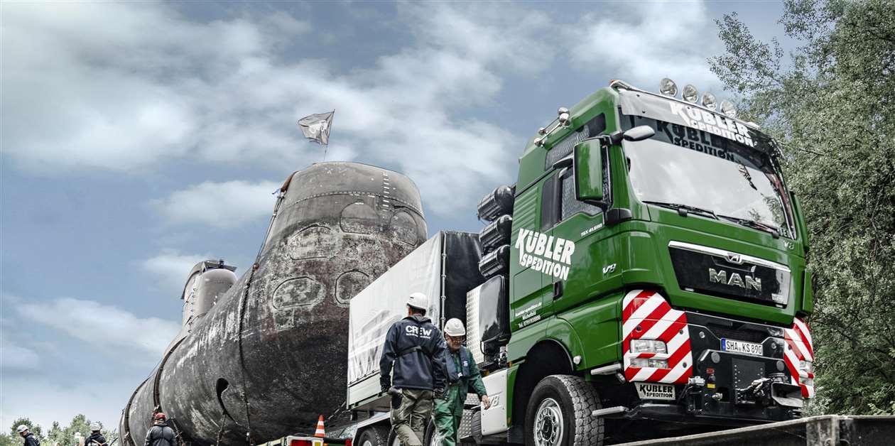 Epic transport: Submarine transported across Germany - KHL Group