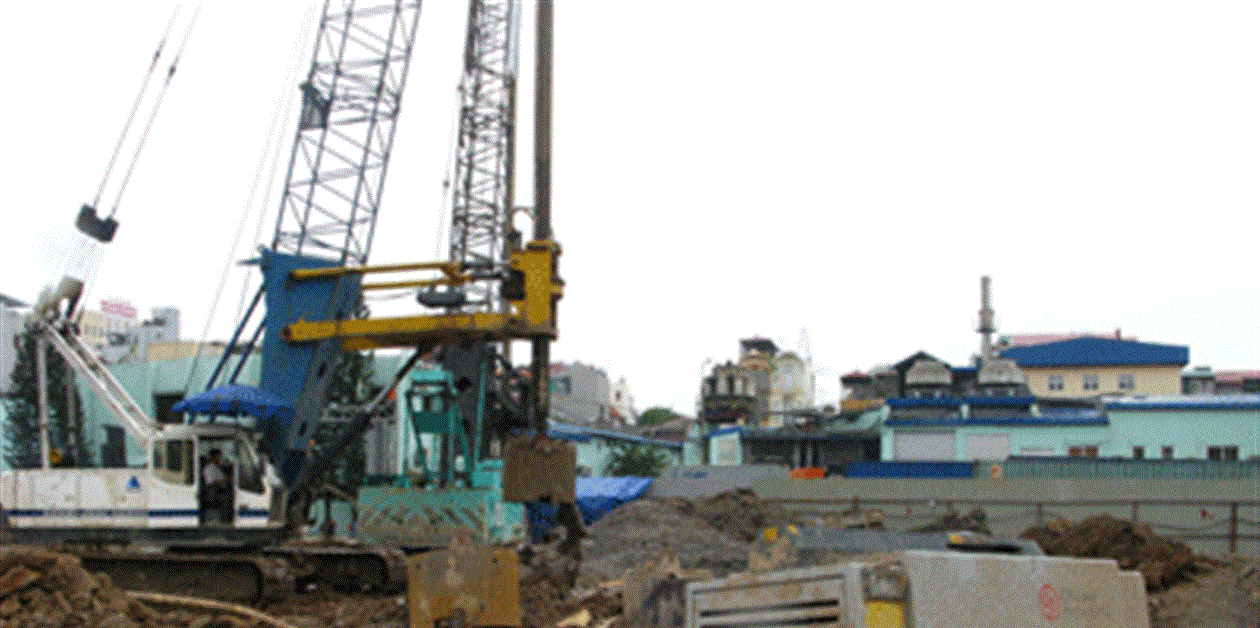 Compressor used for piling project - KHL Group