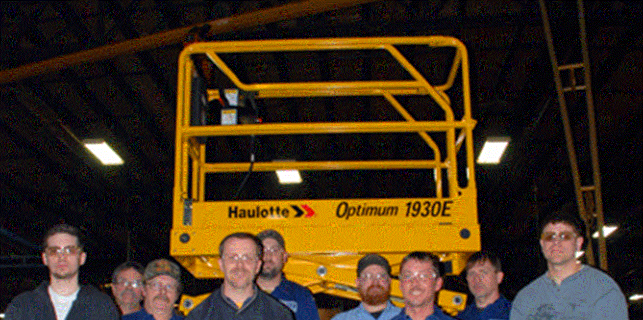 Haulotte's first US made Optimum 1930 E scissor rolls out - KHL Group