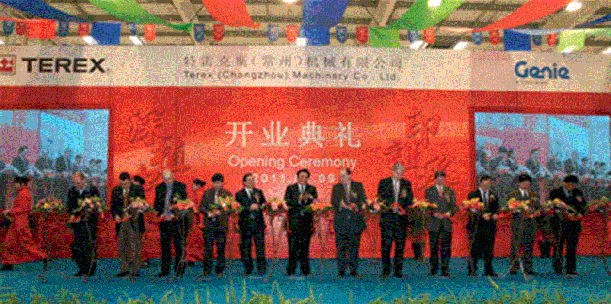 Official opening of Terex AWP China - KHL Group