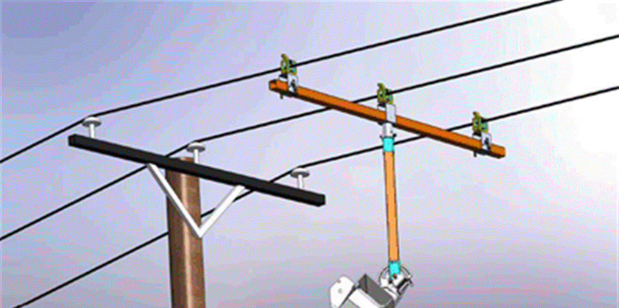 Auxiliary Arm for overhead cable installation - KHL Group