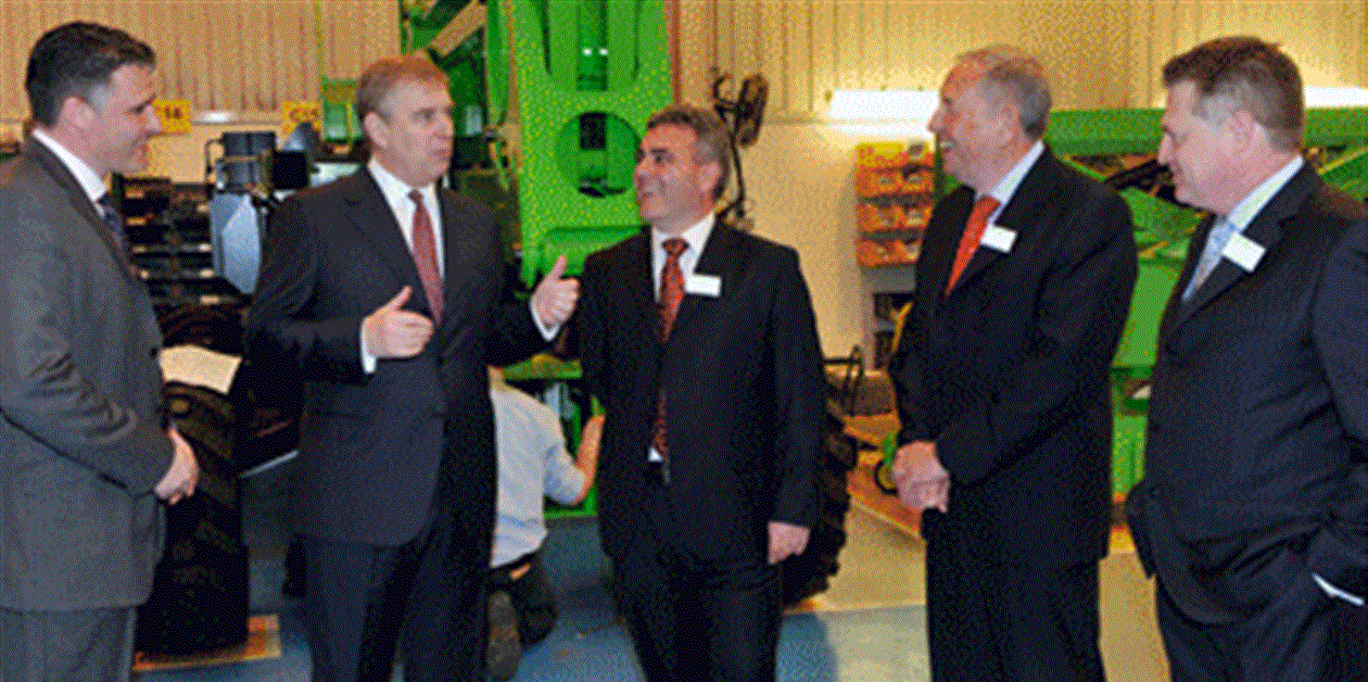 Britain's HRH Prince Andrew visits Niftylift - KHL Group