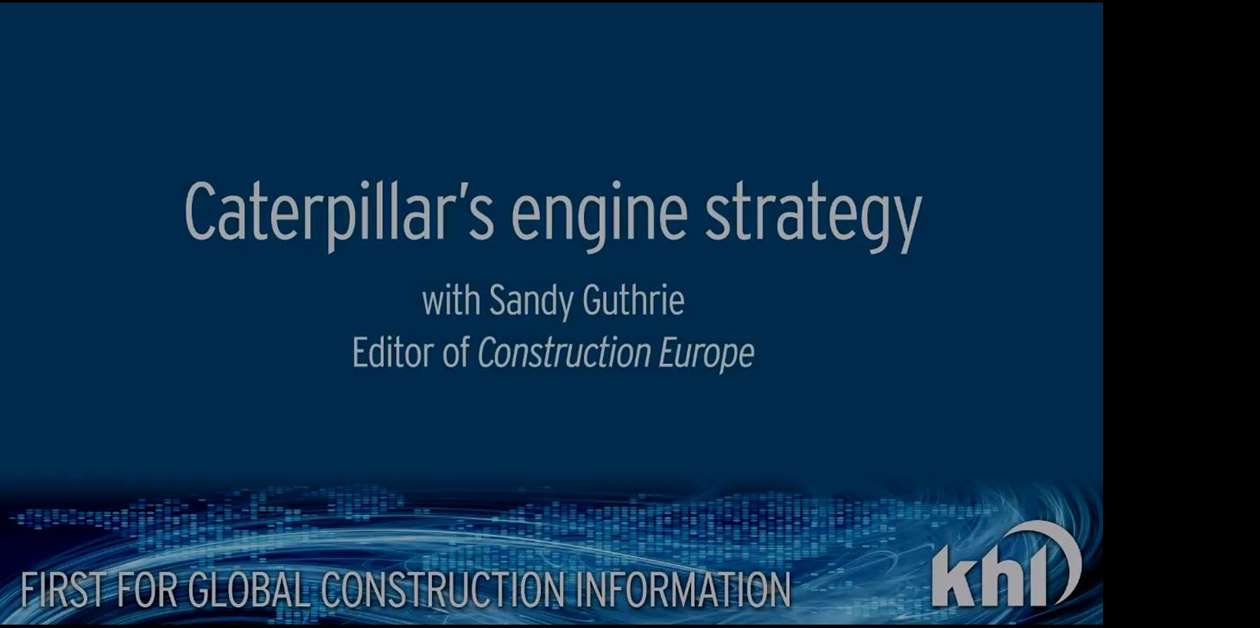 Caterpillar Tier IV engines strategy - KHL Group