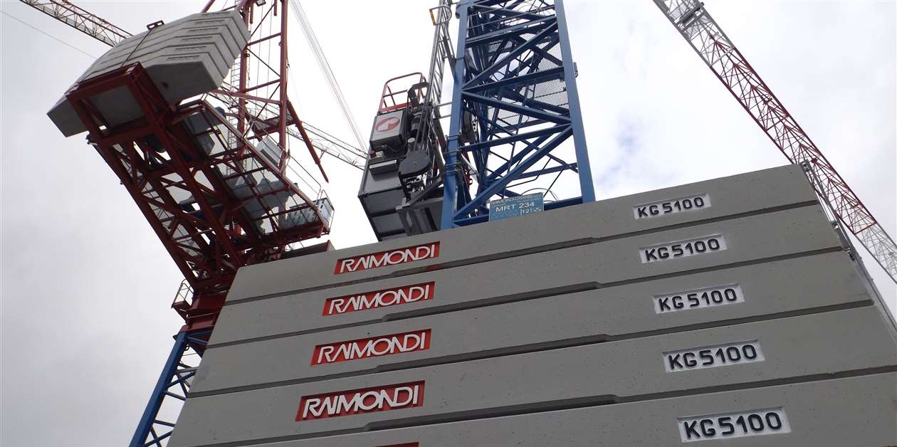 Raimondi tower crane debut - KHL Group