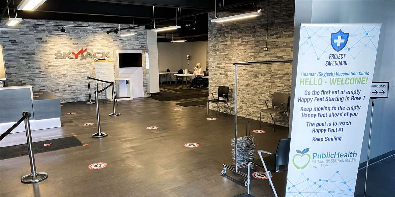 Skyjack and Linamar launch vaccination clinic - KHL Group