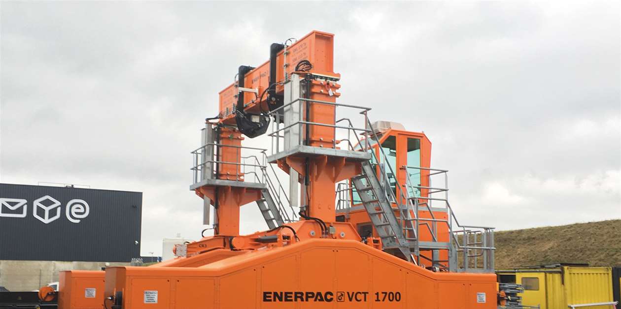 Vertical cask transporter from Enerpac - KHL Group