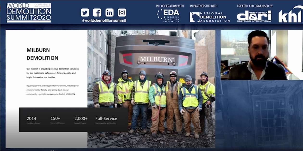 James Milburn at the 2020 World Demolition Summit - KHL Group