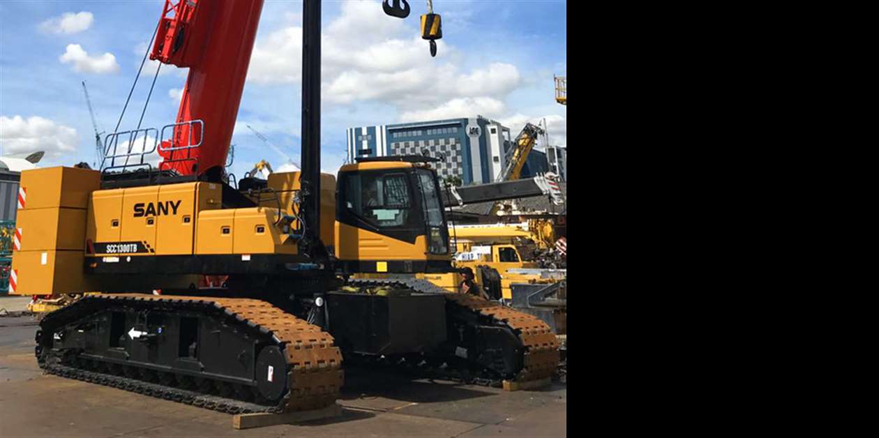 Sany launches 130 tonne tele boom crawler crane - KHL Group