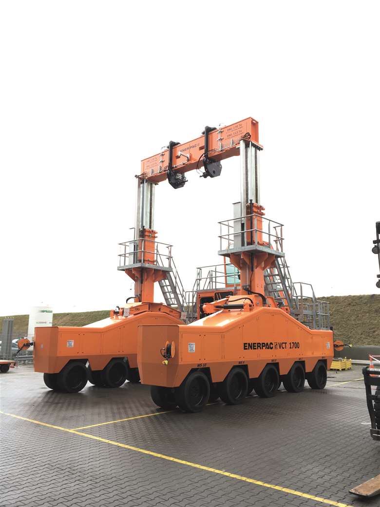 Vertical cask transporter from Enerpac - KHL Group